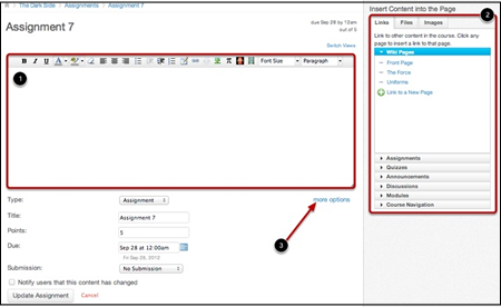 Creating Assignments | Department of English | University of Washington